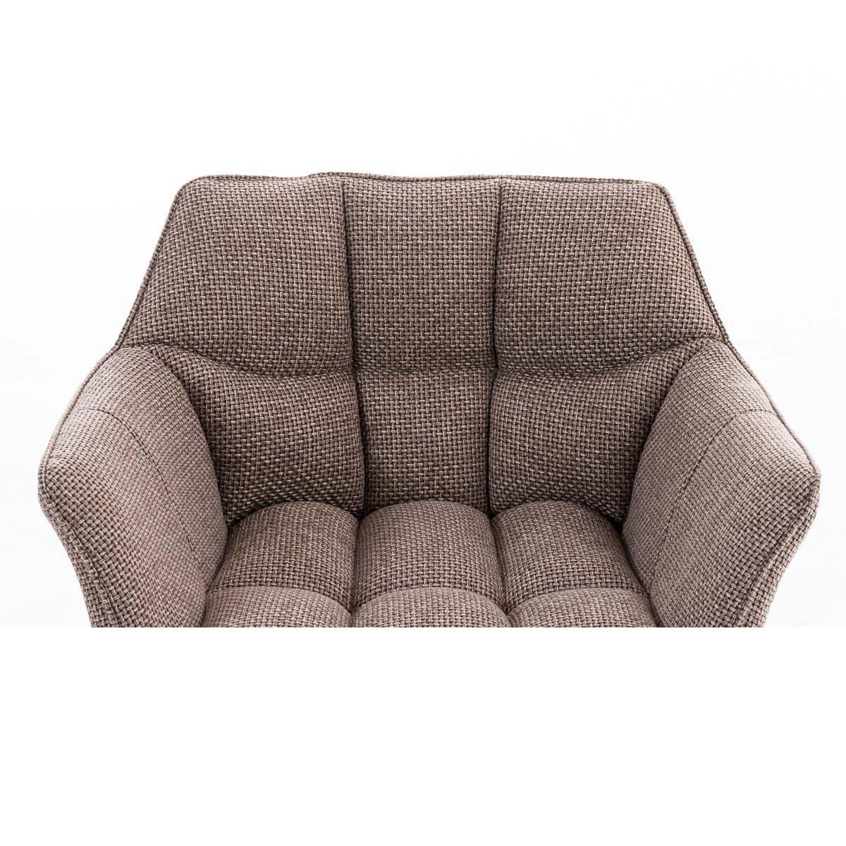 Poltroncina per ospiti OCTAVIO TESSUTO, imbottita, gambe nere, colore ...